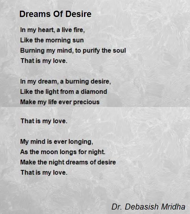Manifest Your Desires Poem