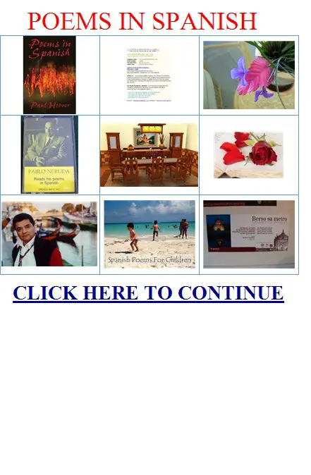 Spanish Friendship Poems