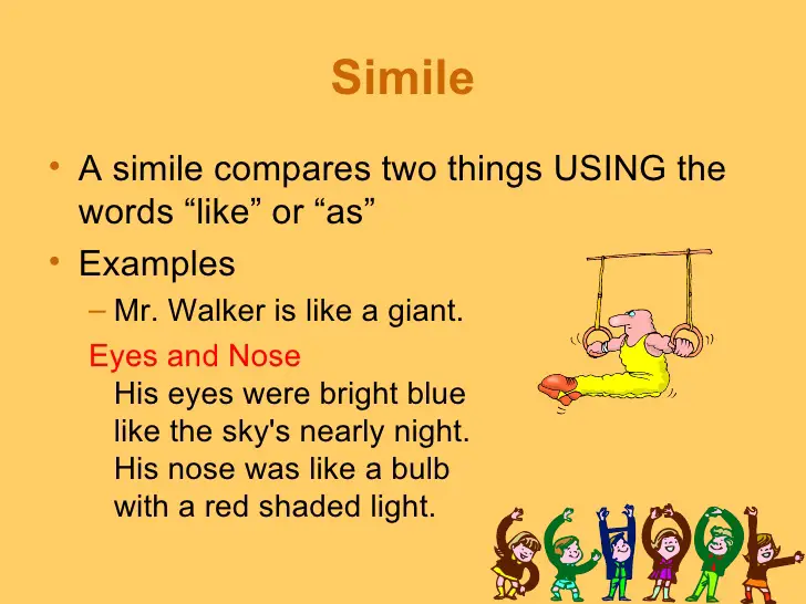 Simile Examples For Kids In Poems