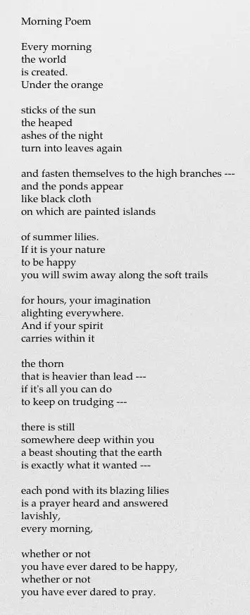 Mary Oliver Love Poems