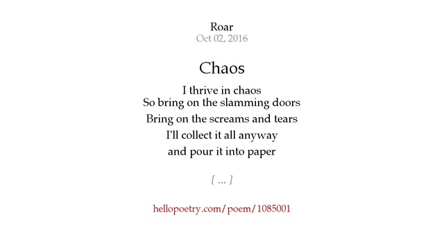 Chaos Poem