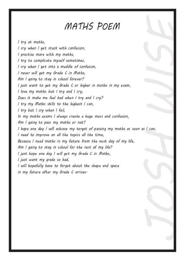 Maths Poems maths-poems