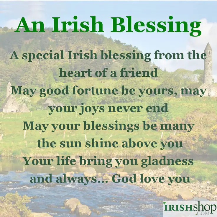 Irish Blessing Poem