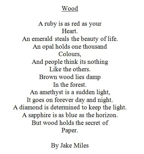 Simile Poem Examples