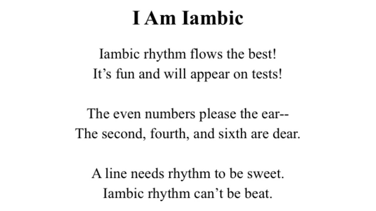 Rhythm Poetry Examples