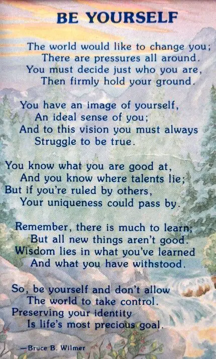 Be Yourself Poems be-yourself-poems