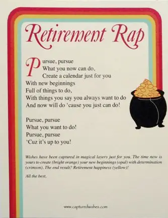 Retirement Wishes Poems