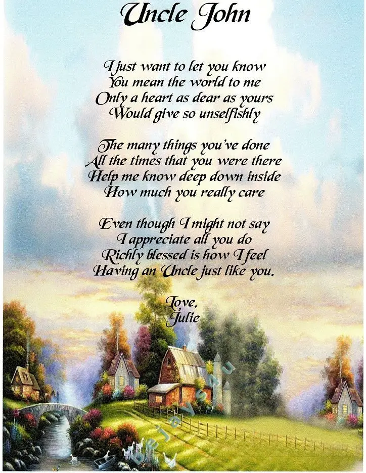Best Uncle Poems