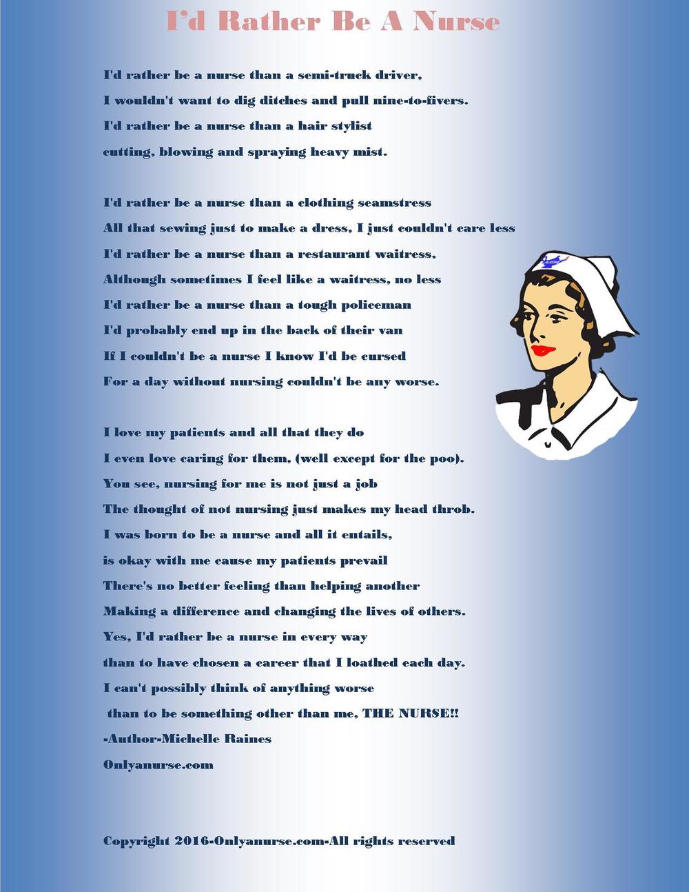 Funny School Nurse Poem