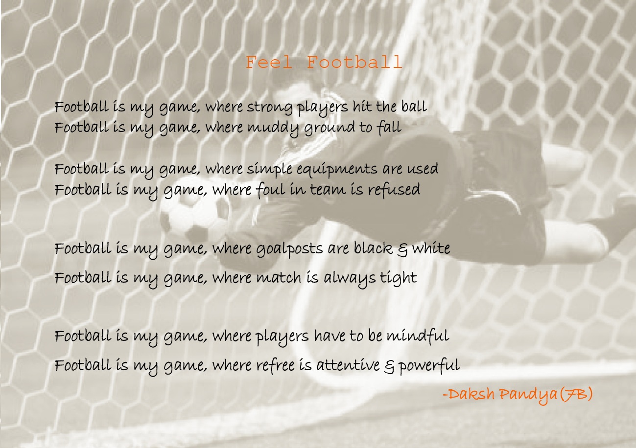 Poems About Football Games