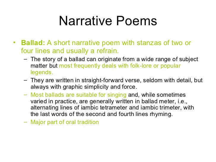Descriptive Poem Examples