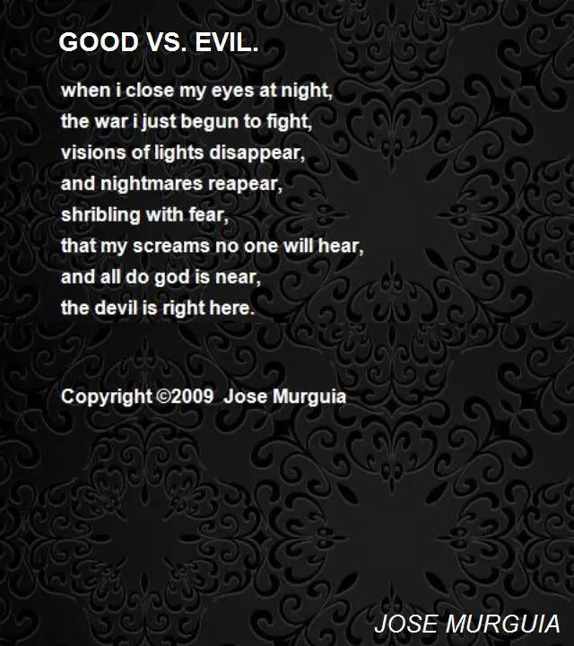 65 evil poetry