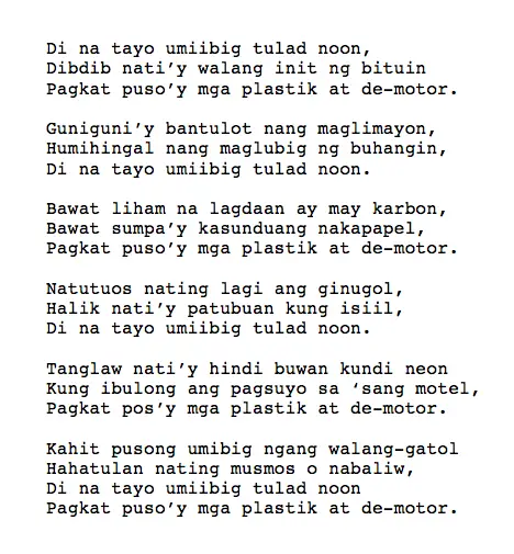 Love Poems For Her Tagalog