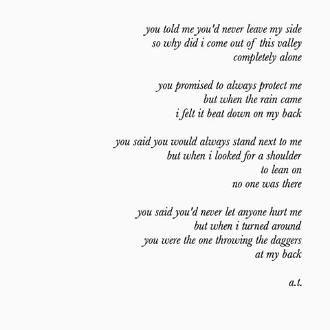 Poems About Backstabbers