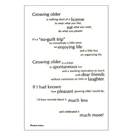 Growing old Poems