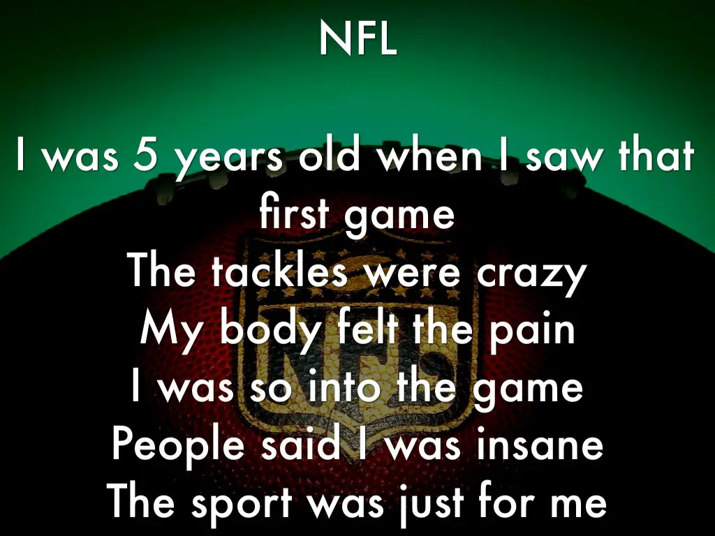 Football Poetry Books at Lorelei Rios blog