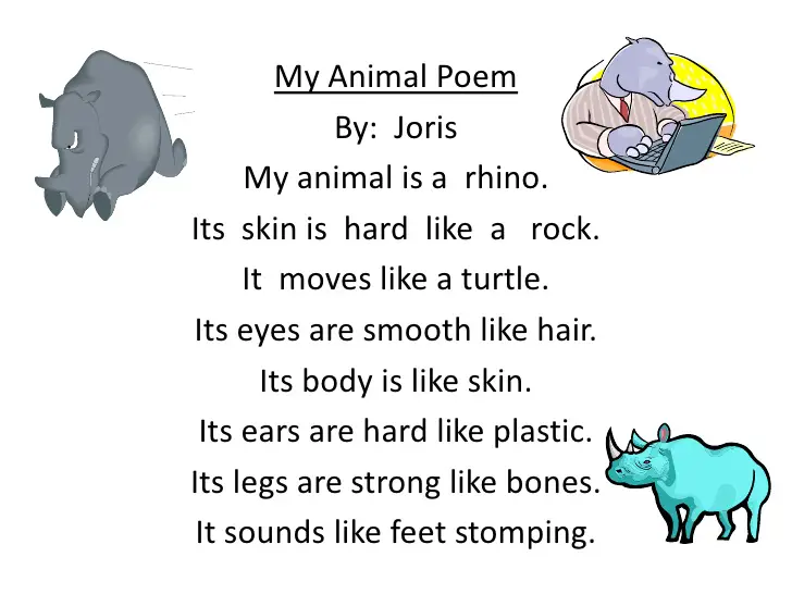 Alliteration Poems About Animals
