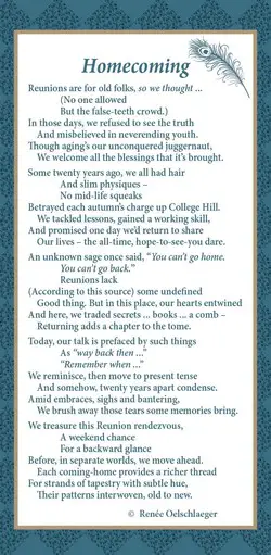 36 homecoming poetry